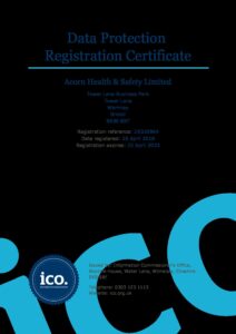 ICO certificate expires 25042023 - Acorn Health and Safety Training and Consultancy